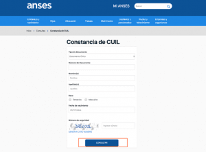 Constancia de Cuil - Info Tramite - ANSES